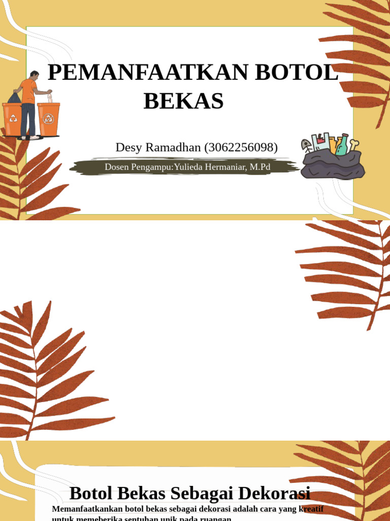 Pemanfaat Botol Bekas | PDF