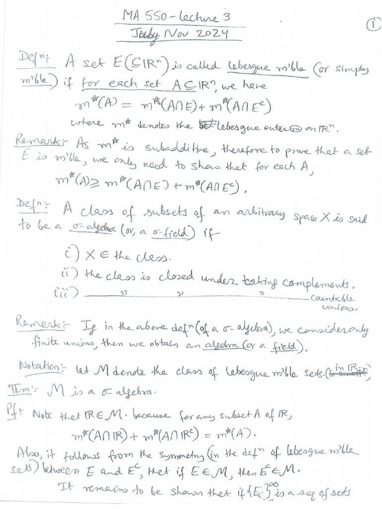 Measure Theory 2 | PDF