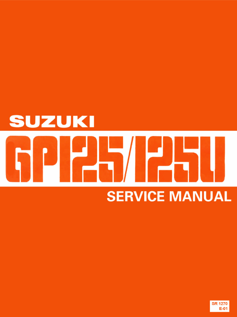 Suzuki Gp125 Gp125u | PDF