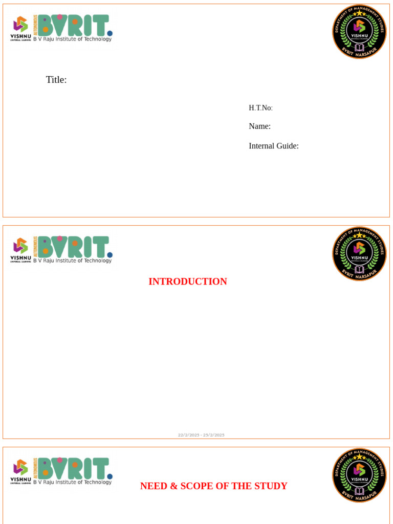 Project Template | PDF