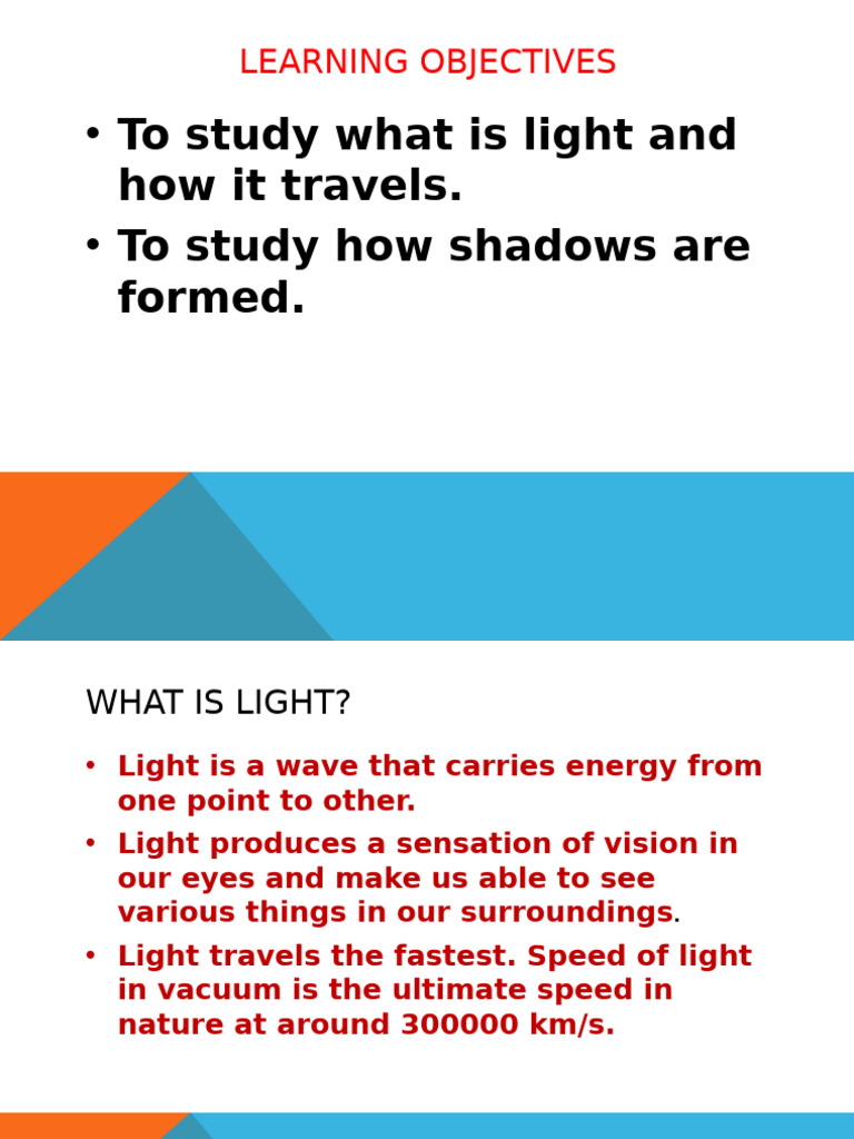 Grade 7 Light (Part 1) | PDF | Light | Shadow