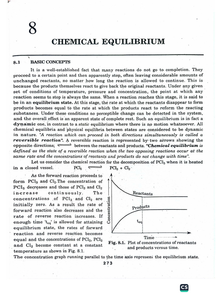Chemical Equilibrium | PDF