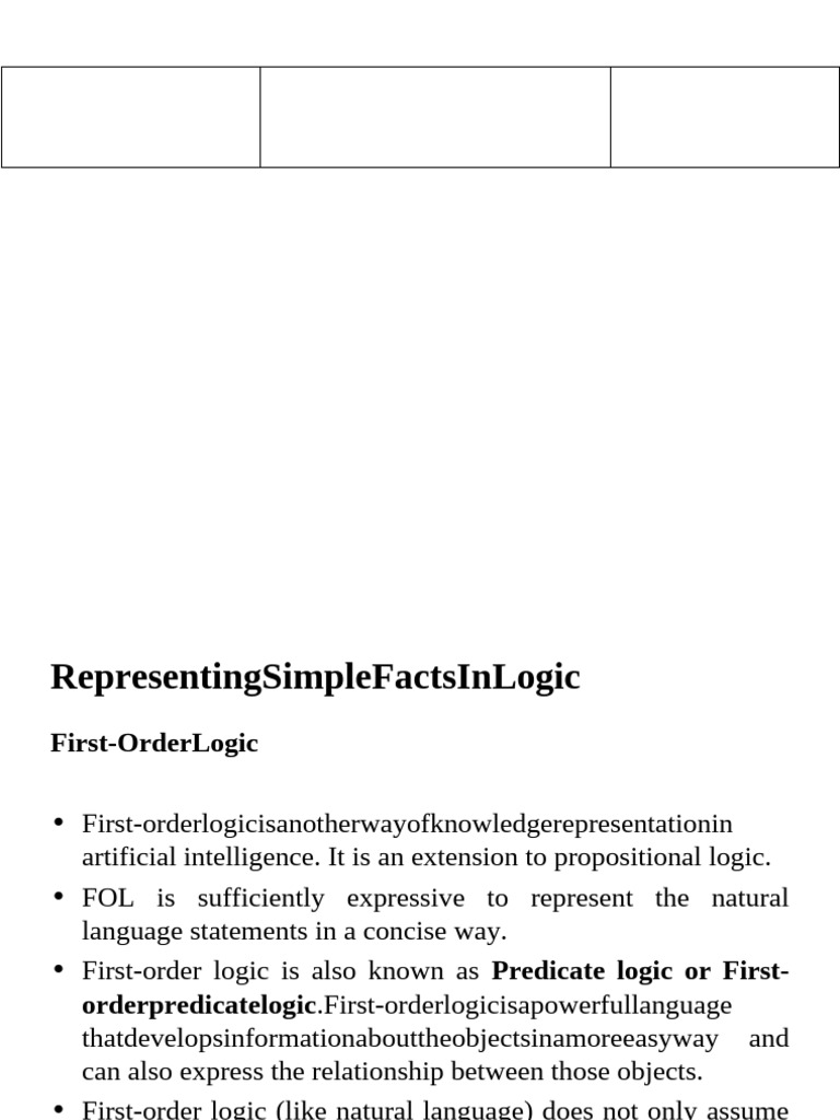 Using Predicate Logic Pdf First Order Logic Logic