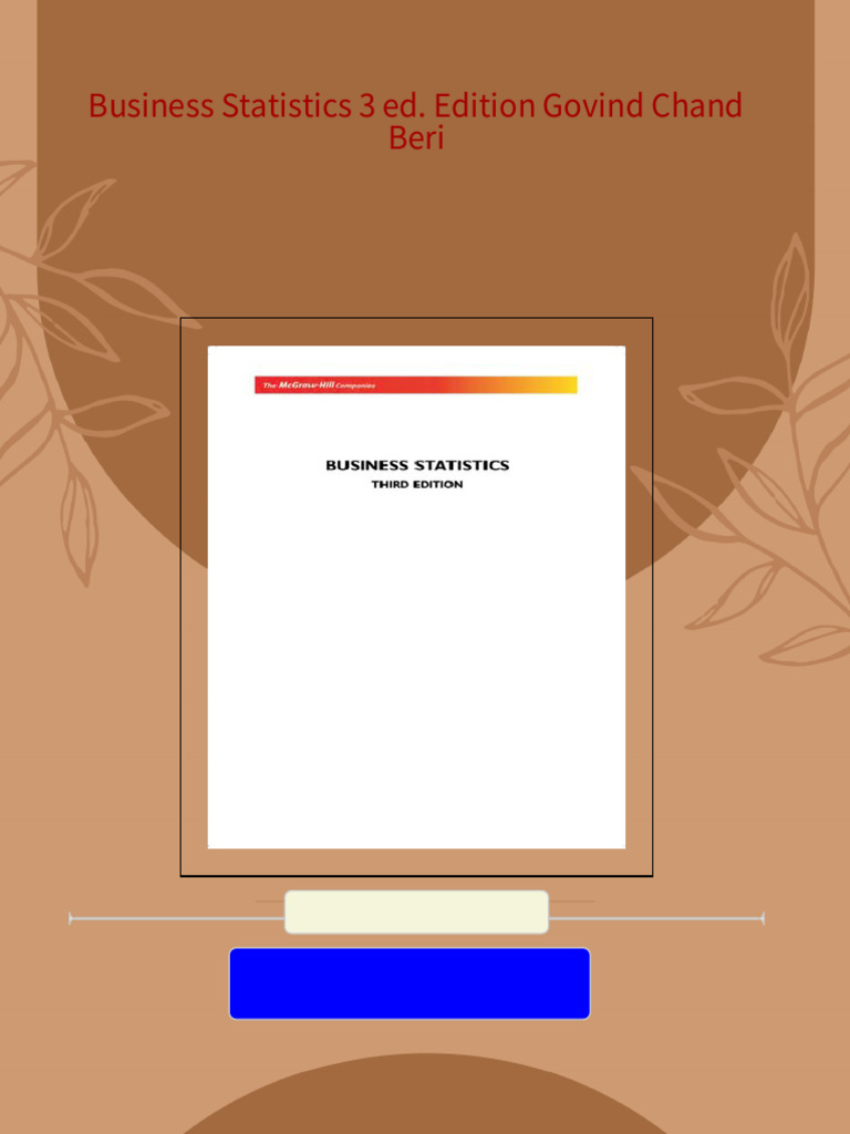 Business Statistics 3 Ed. Edition Govind Chand Beri | PDF | Normal ...