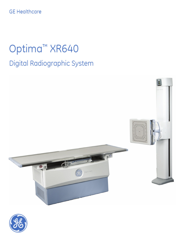 Xray Optima XR640 Data Sheet | PDF | Radiography | Vacuum Tube
