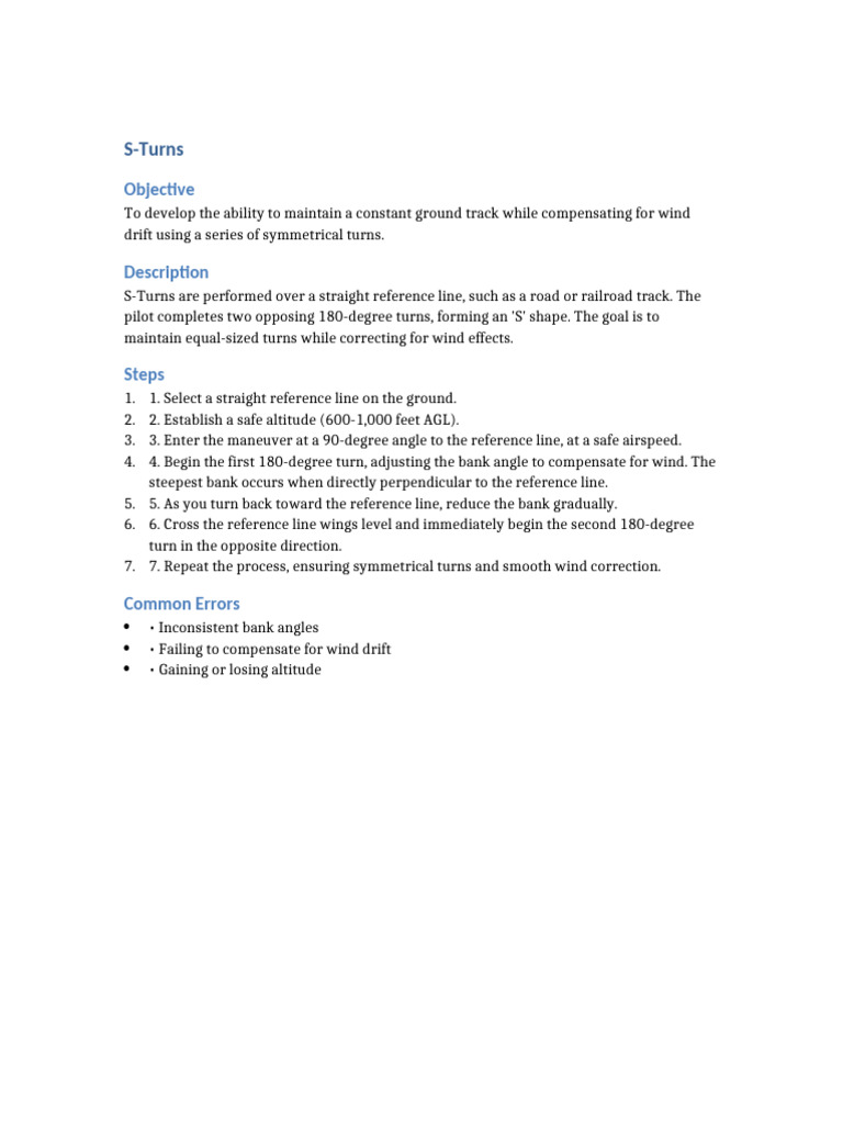 S Turns | PDF