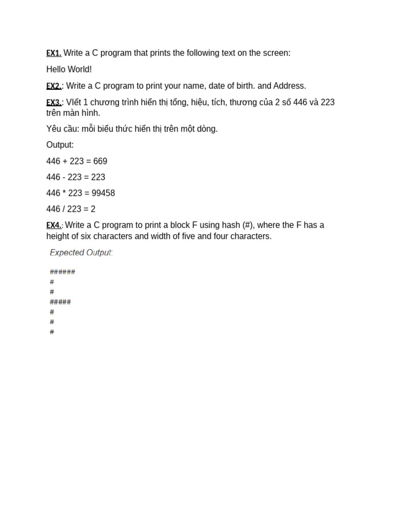 Workshop 1 Basic Variable | PDF