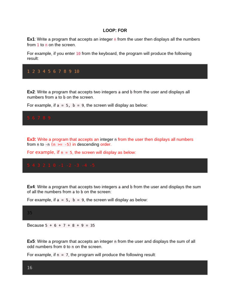 WORKSHOP_3_LOOP | PDF | Number Theory | Discrete Mathematics