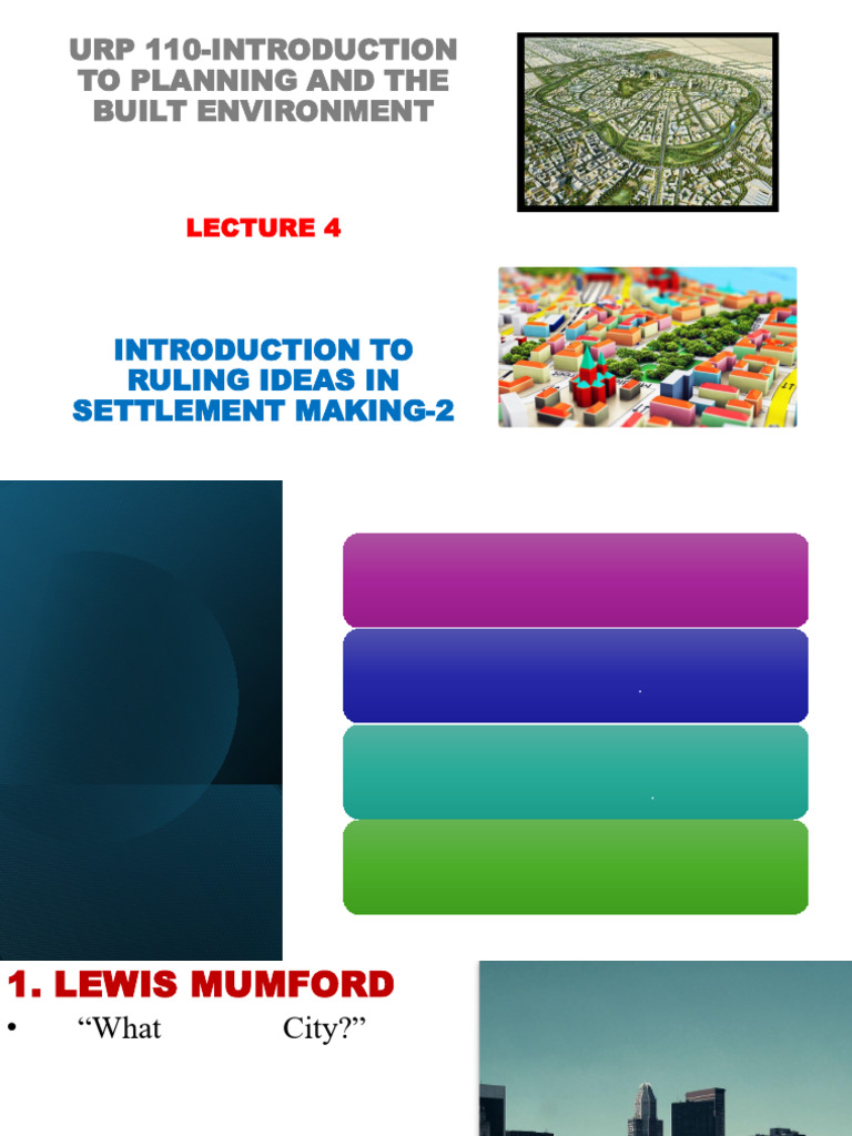 URP 110-Lecture 4 | PDF | Mixed Use Development