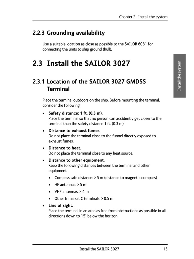 Sailor 3027 Connector Specifications | PDF