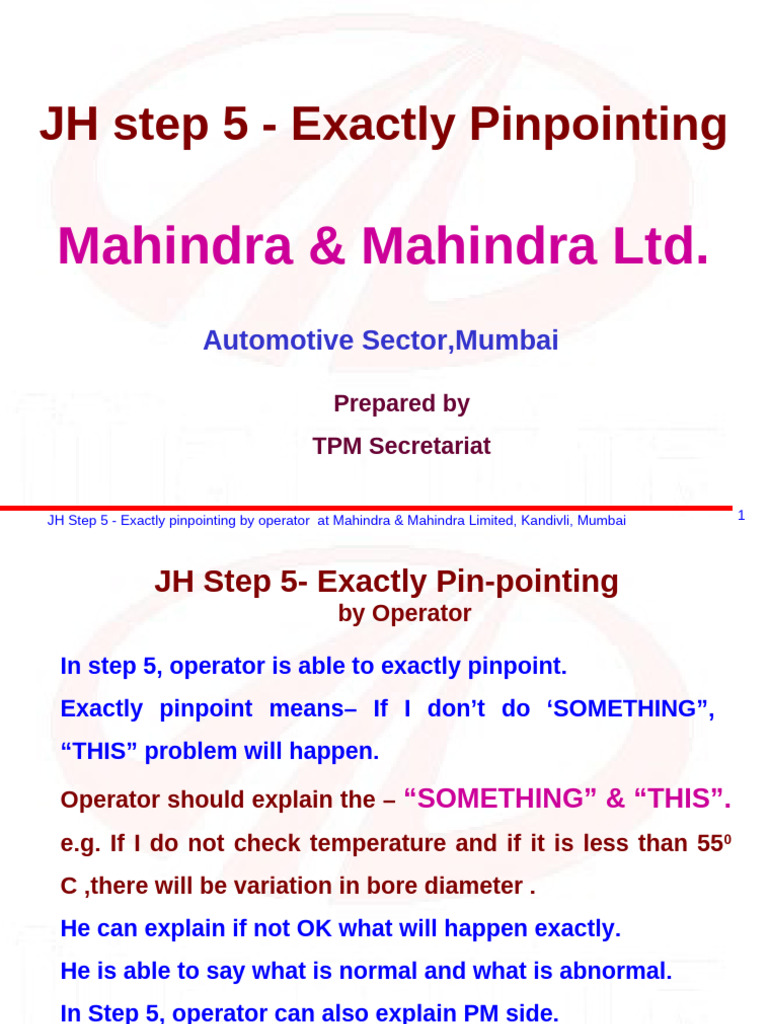 Operator Precision in Manufacturing | PDF