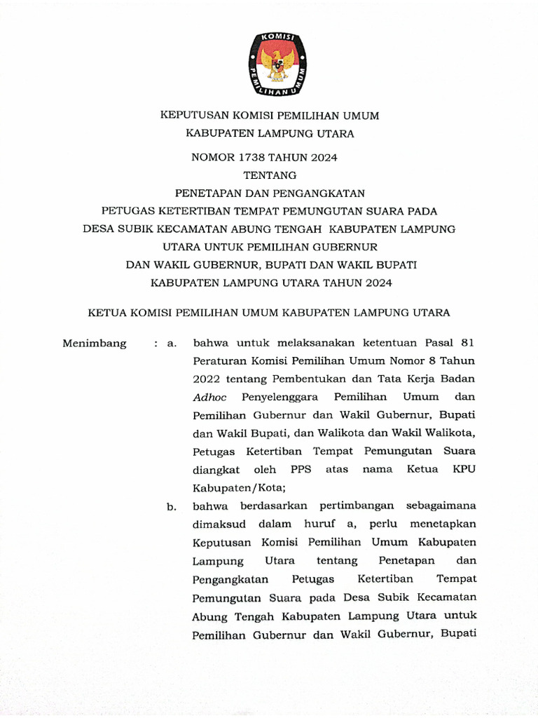 SK LINMAS TPS (2) | PDF