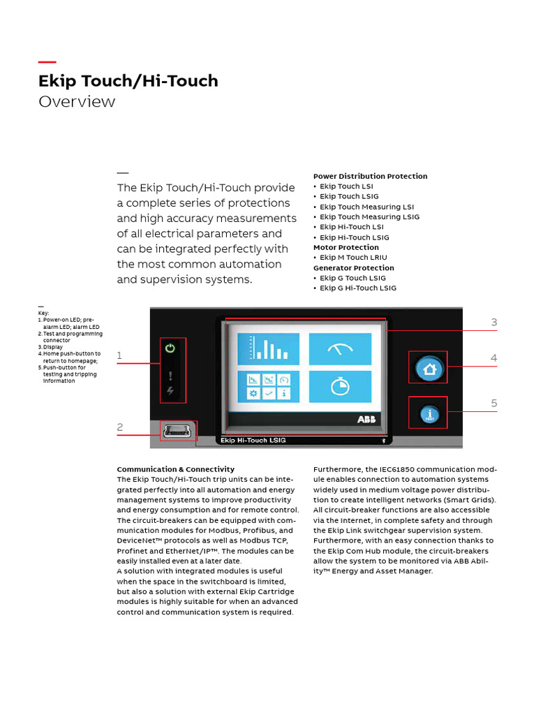 Ekip Touch | PDF | Electric Power | Electronics