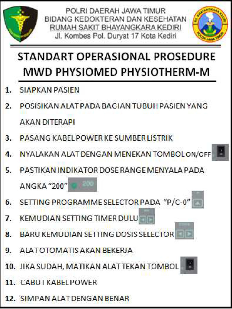 SOP MWD PHYSIOMED PHYSIOTHERM-M | PDF