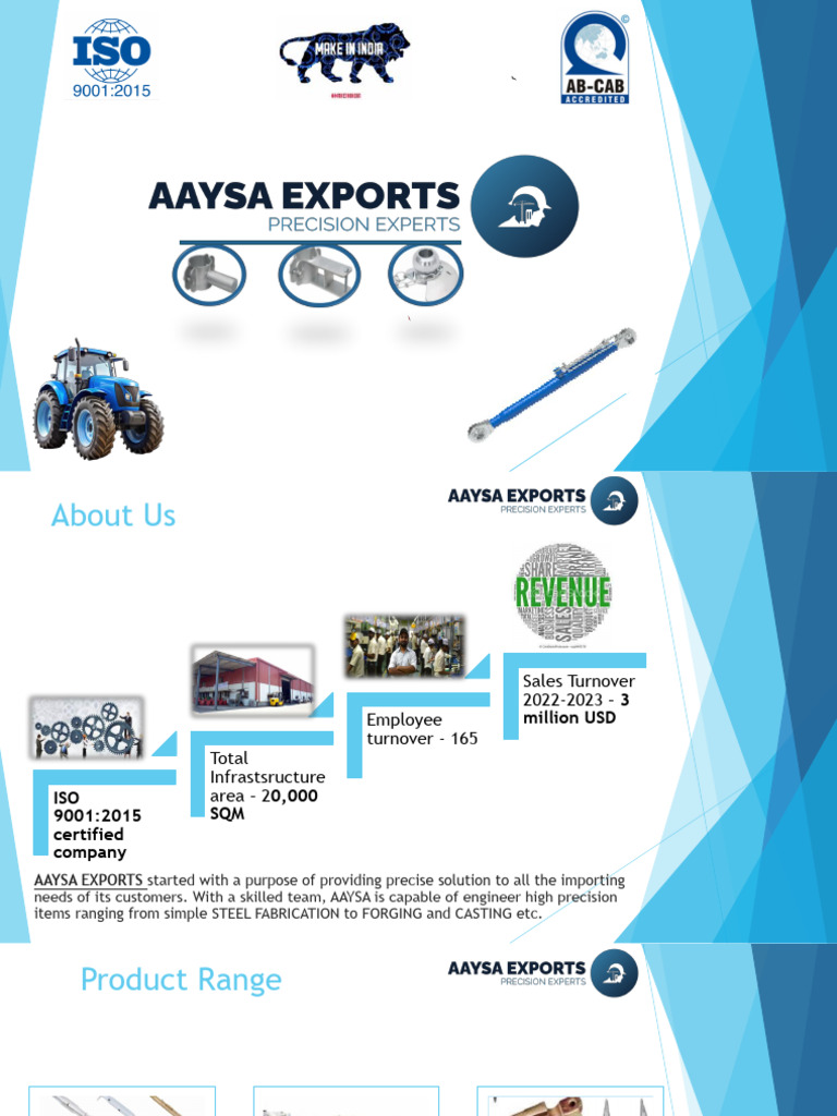 AAYSA EXPORTS: Precision Engineering Solutions | PDF | Welding ...