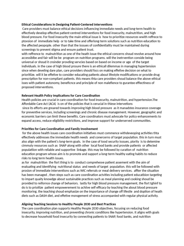 Ethical Considerations in Designing Patient - Edited | PDF ...