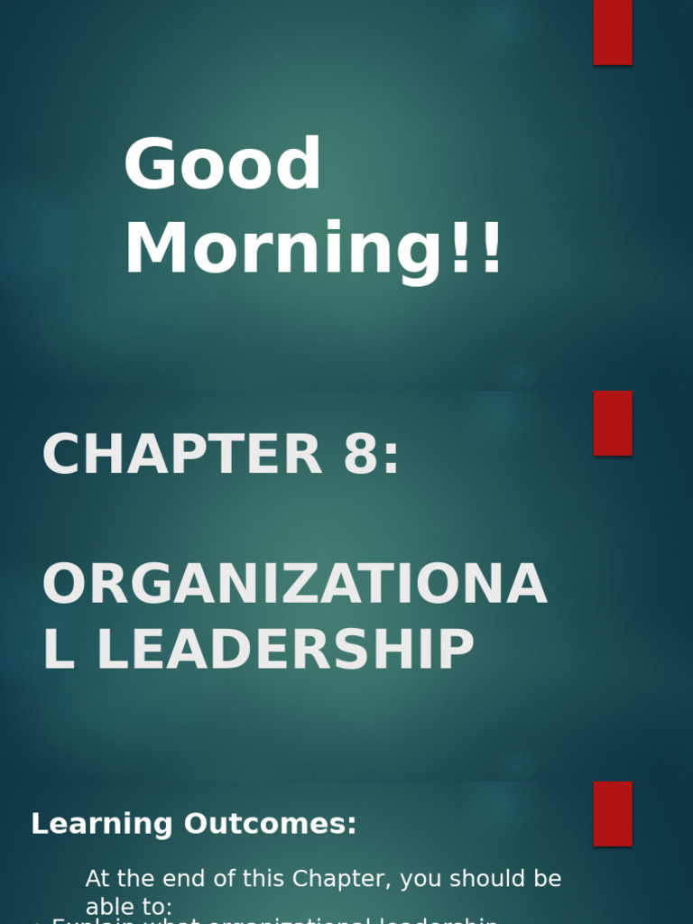Understanding Organizational Leadership | PDF | Leadership | Social ...
