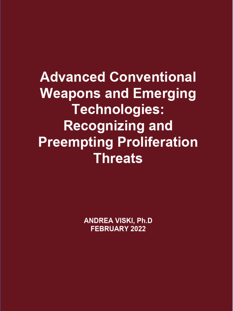 Advanced Conventional Weapons and Emerging Technologies | PDF | Nuclear ...