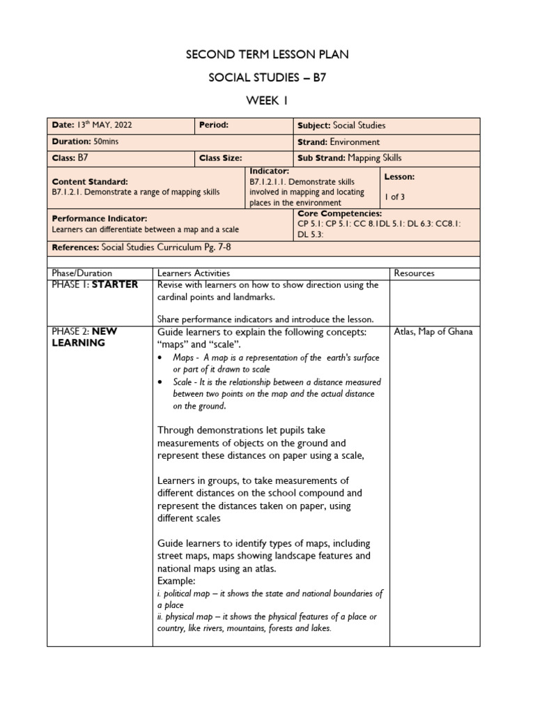 Term-2-B7-SOC-WK1 | PDF | Map | Curriculum