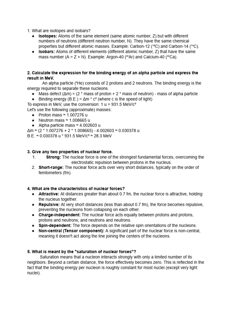 Nuclear Physics Fundamentals | PDF | Atomic Nucleus | Nuclear Force