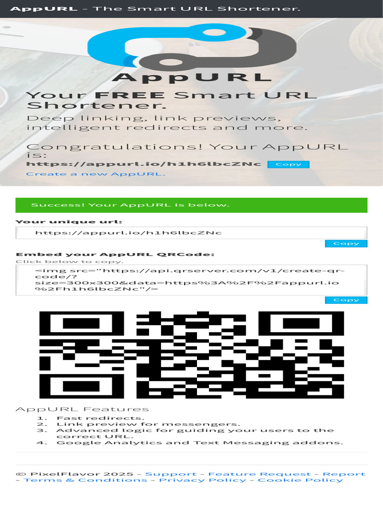 Smart URL Shortener Features | PDF