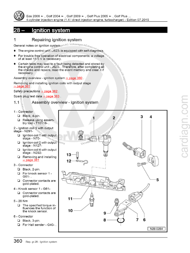 28-Ignition system - Engine ID_ CAXA, CMSB | PDF