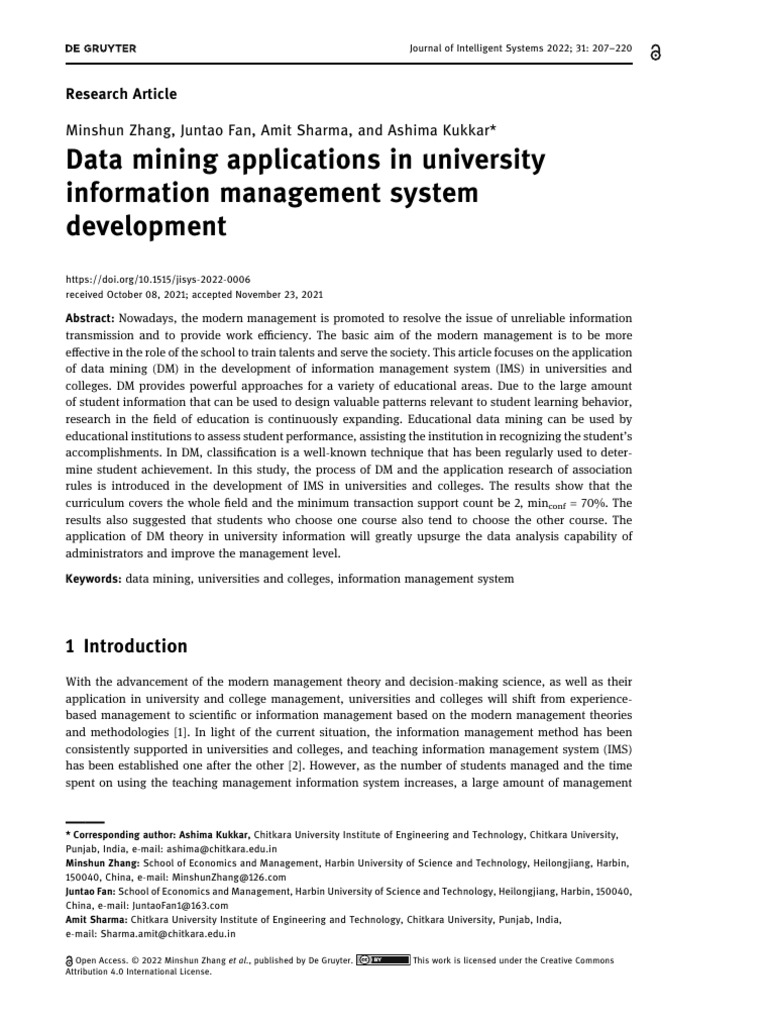 10.1515 - Jisys 2022 0006 | PDF | Statistical Classification | Information Science