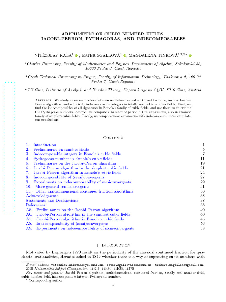 2303.00485v2 | PDF | Field (Mathematics) | Numbers