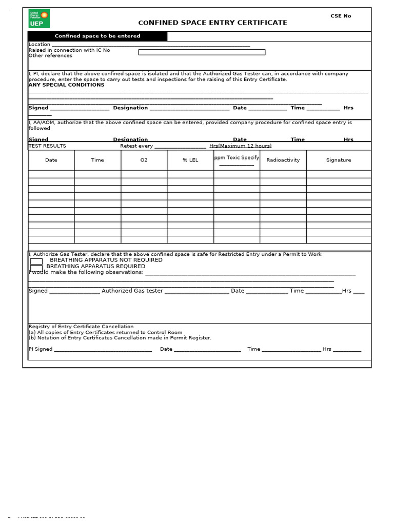 Annexure - 7 - CSE Certificate and Log Sheet - Rev2 | PDF ...