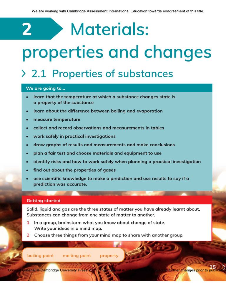 2.1 Properties of Substances | PDF