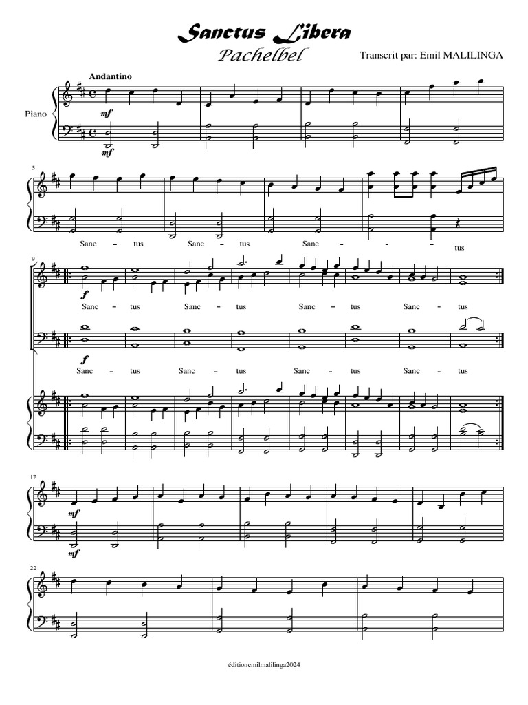 Sanctus Libera 1 | PDF