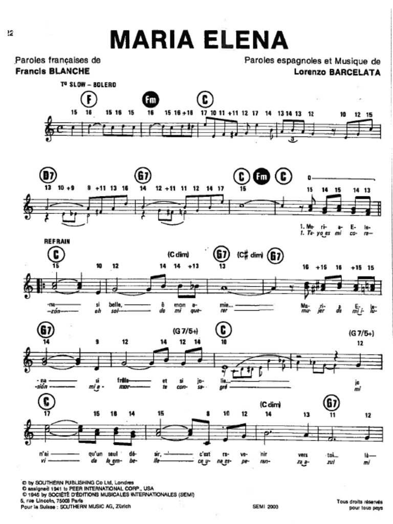 Maria Elena (Rumba) | PDF