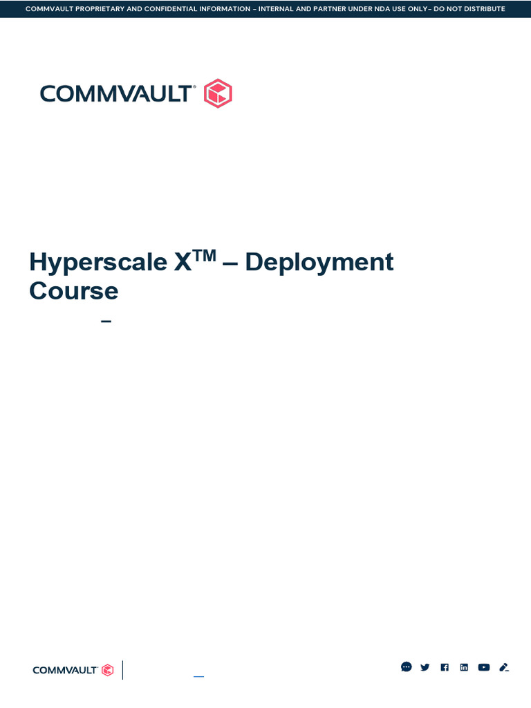 Commvault HyperScale X Preparing For Deployment | PDF | Computer ...