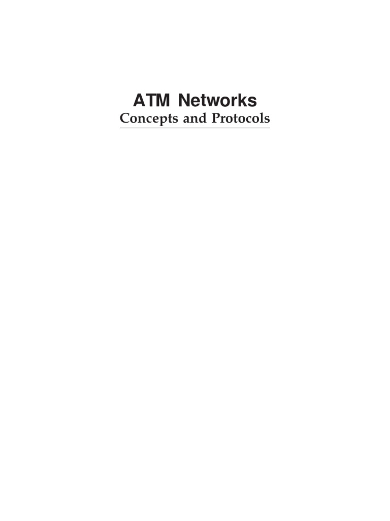 ATM Networks: Concepts and Protocols | PDF | Asynchronous Transfer Mode ...