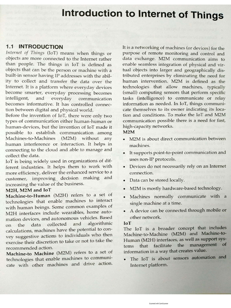 IoT Study Notes | PDF