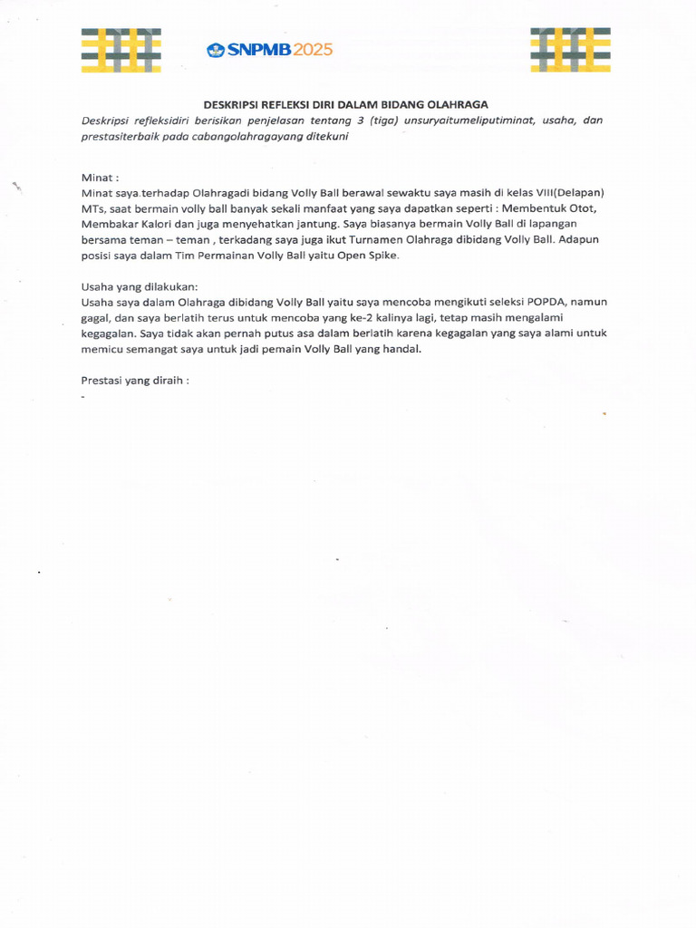 Dokumentasi Hasil Tes Kemampuan Motorik - 006533 | PDF