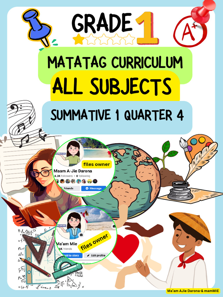 _Q4 Grade1 Summative 1 | PDF