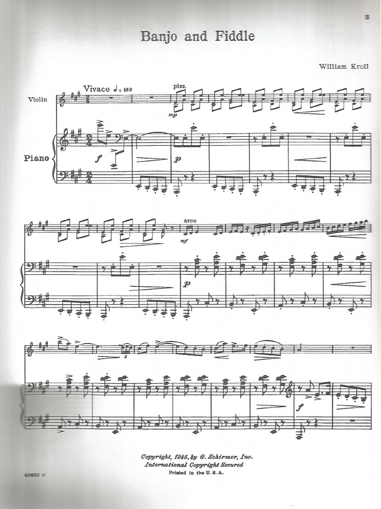 Banjo and The Fiddle | PDF