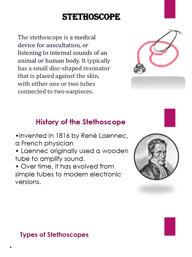 Stethoscope: Types, Uses, and History | PDF