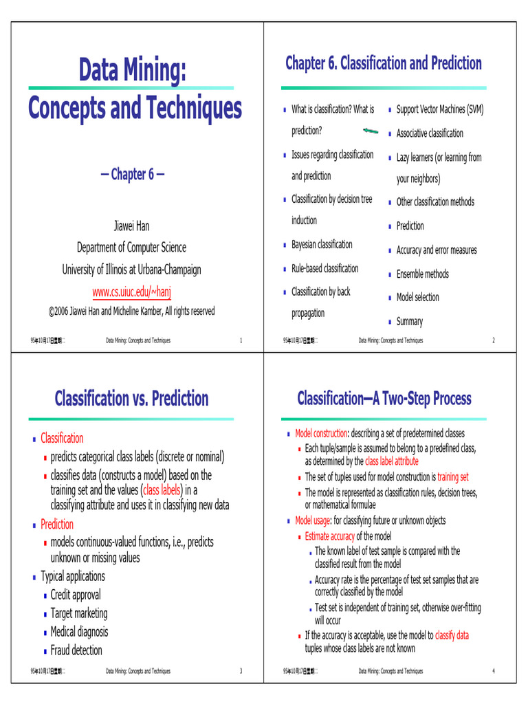 Data Mining Concepts and Techniques | PDF | Statistical Classification | Support Vector Machine