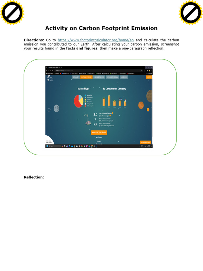 Assessment Task - Activity On Carbon Footprint - 2 | PDF | Climate Change