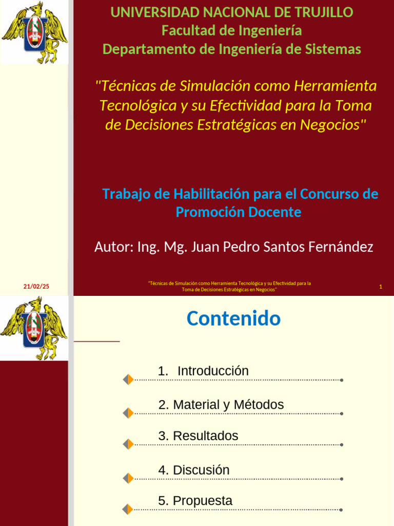 JPSF. - Técnicas de Simulación Como Herramienta Tecnológica y Su ...