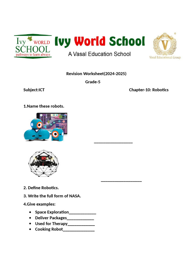 Revision Worksheet gr5 ch10 | PDF