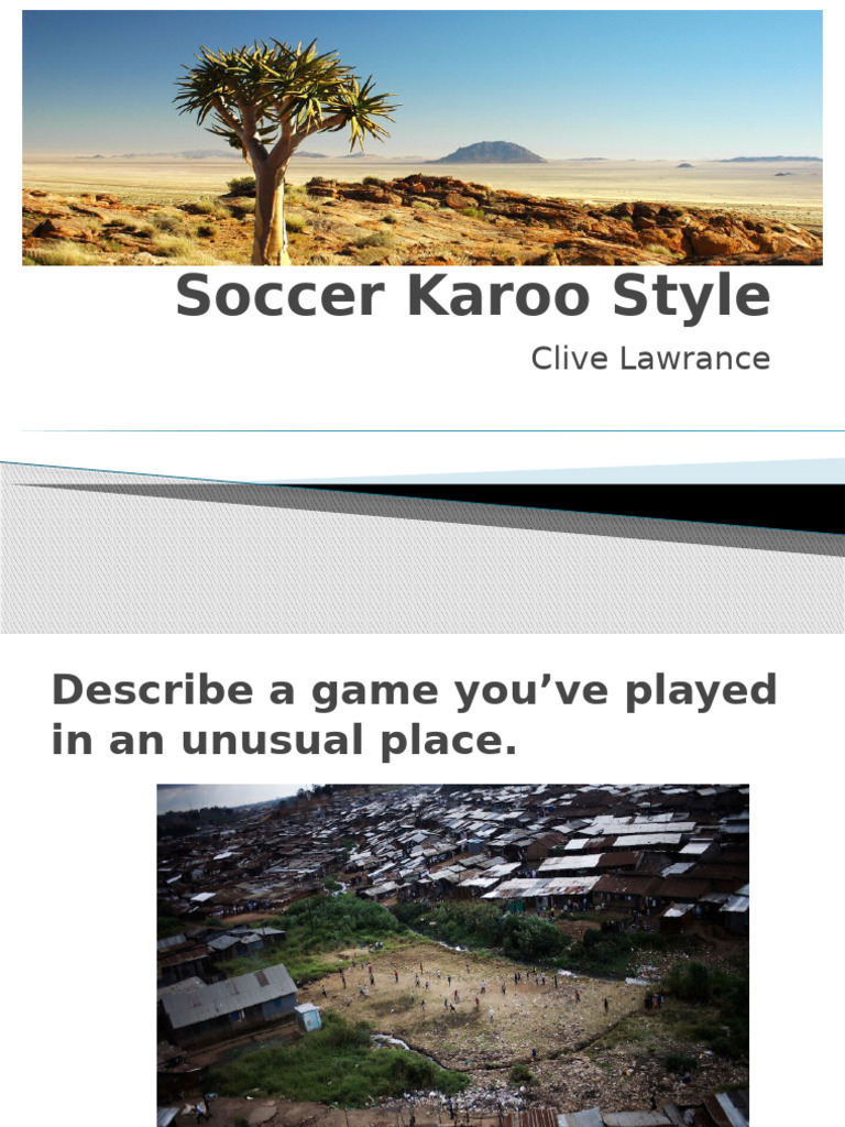 Soccer Karoo Style | PDF