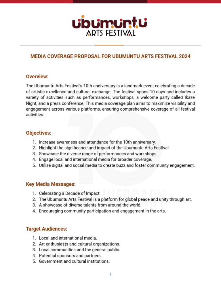 Media Coverage Proposal | PDF | Mass Media | Popular Culture & Media ...