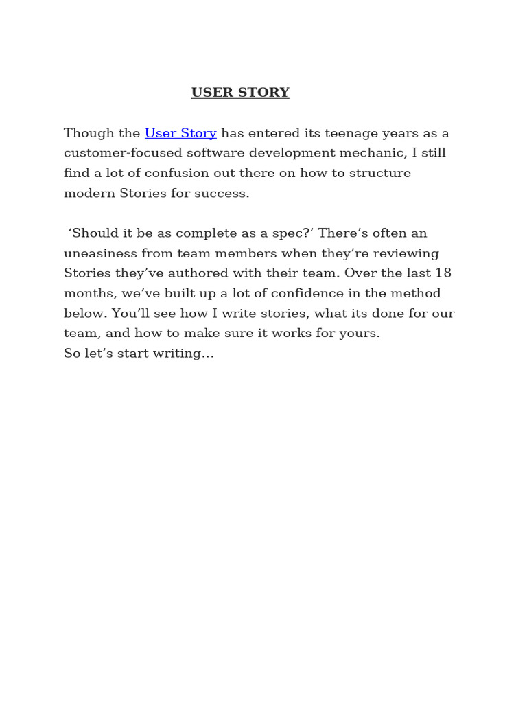 User Story | PDF
