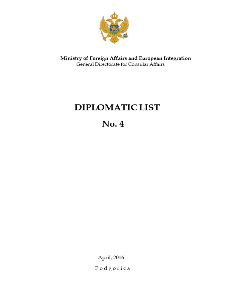 953366 | PDF | Diplomatic Rank | Diplomatic Mission