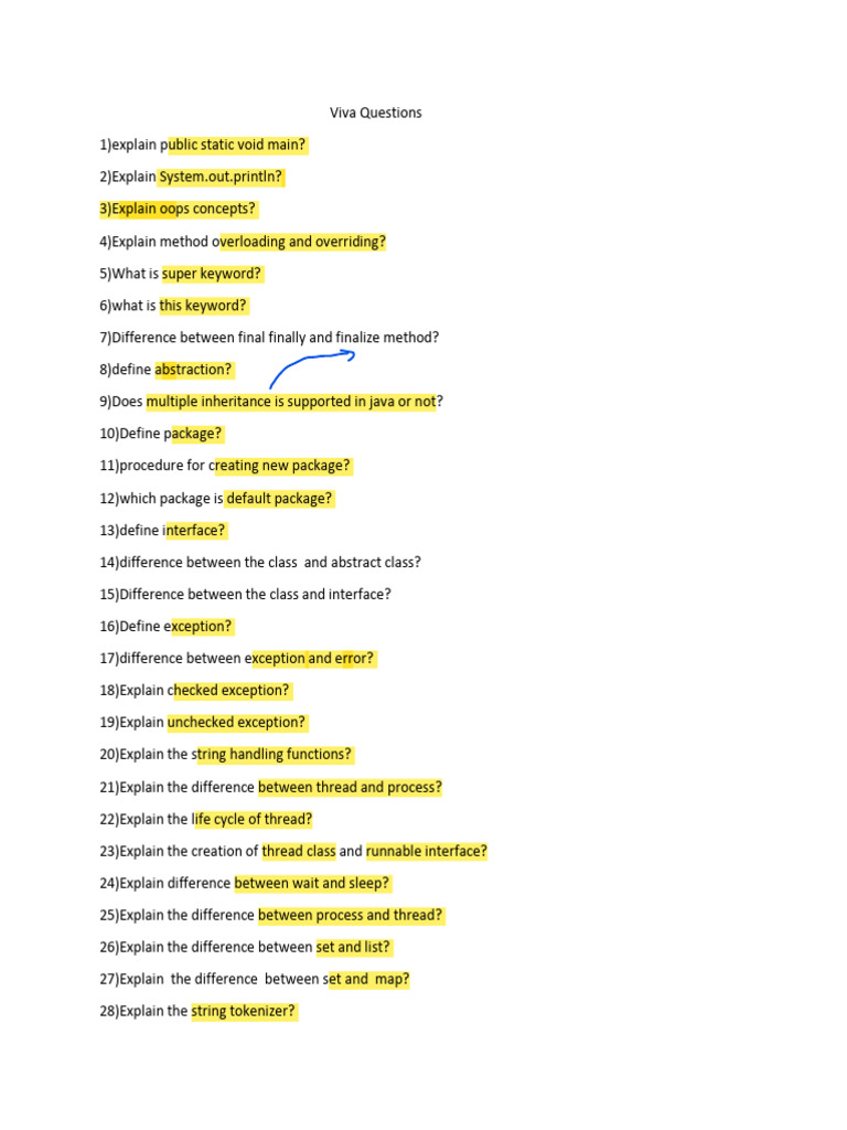 Viva Questions | PDF