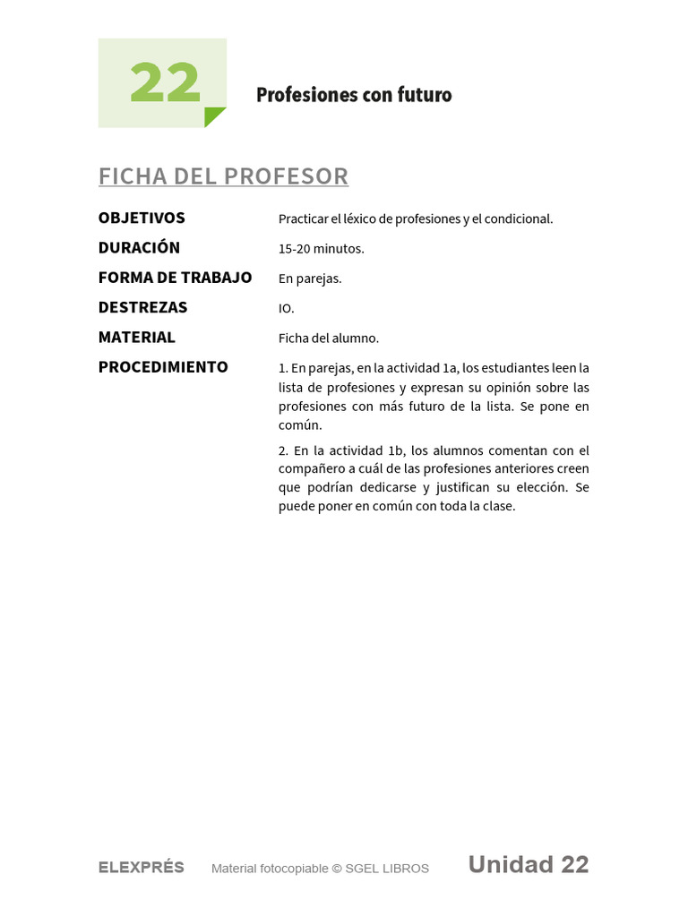 Profesiones del Futuro: Debate en Parejas | PDF