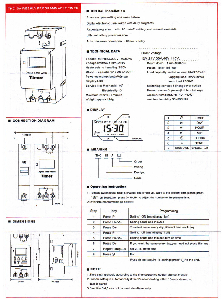 Switch Timer | PDF
